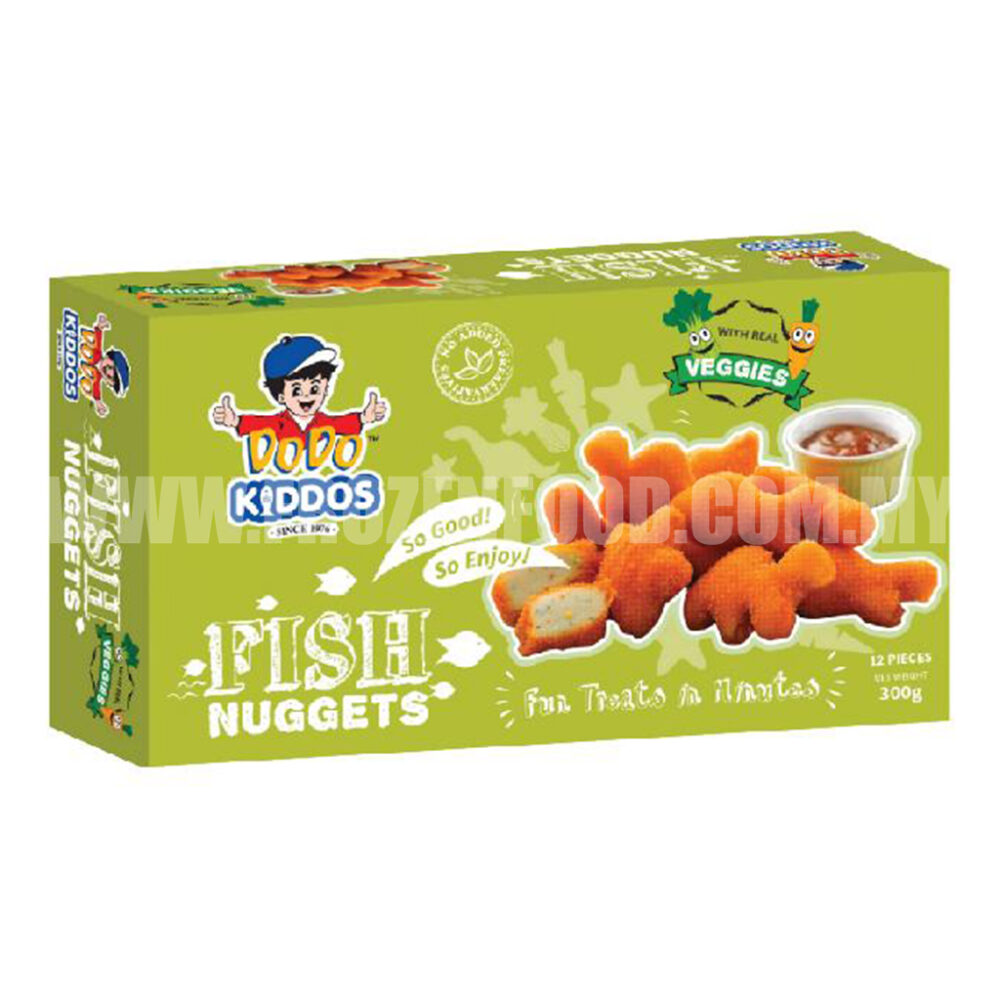 DODO KIDDOS FISH NUGGET (VEGGIES) (300GM) 嘟嘟牌香酥鱼块 (蔬菜) - Frozen Food ...