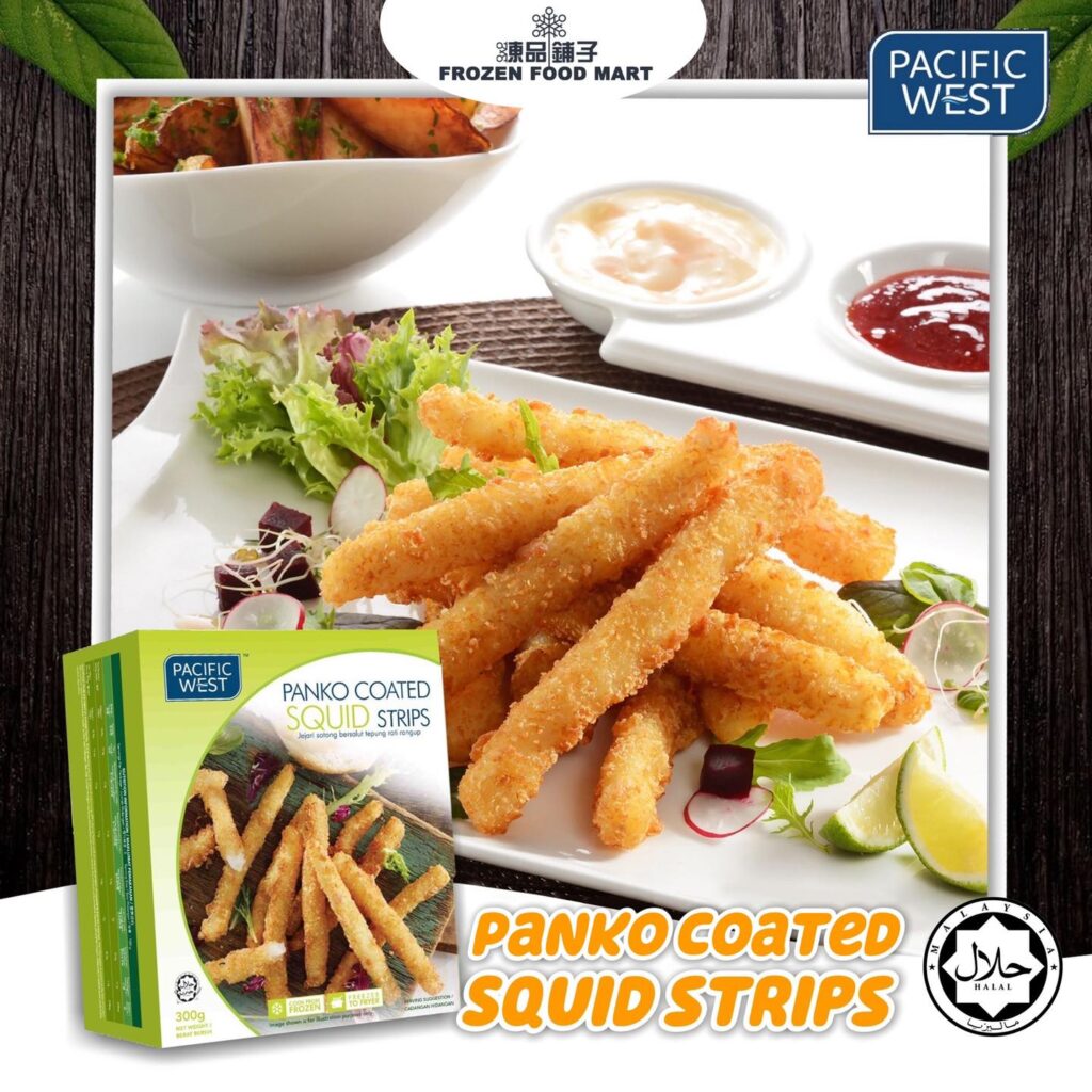 PACIFIC WEST PANKO COATED SQUID STRIPS (300G) - Frozen Food Best Priced ...