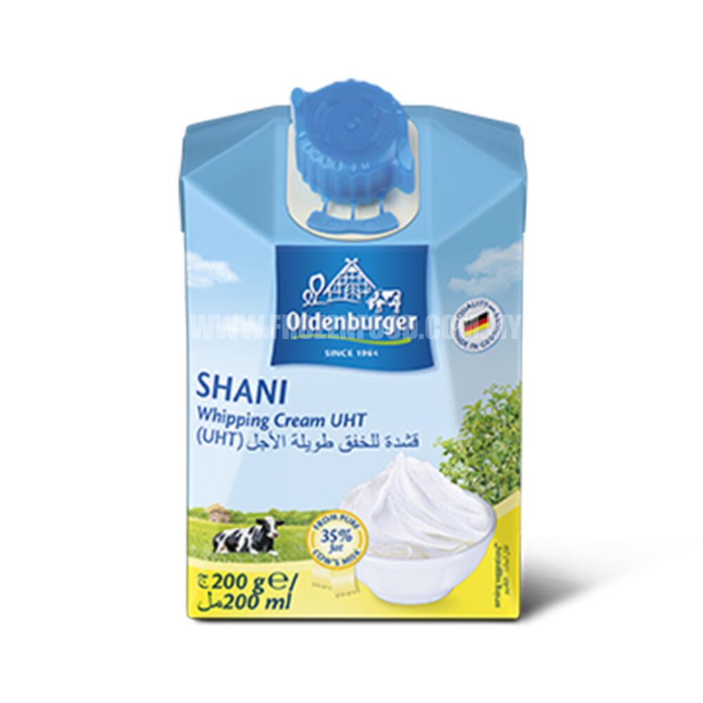 SHANI WHIPPING CREAM UHT (LONGLIFE) (200ML) OLDENBURGER - Frozen Food ...