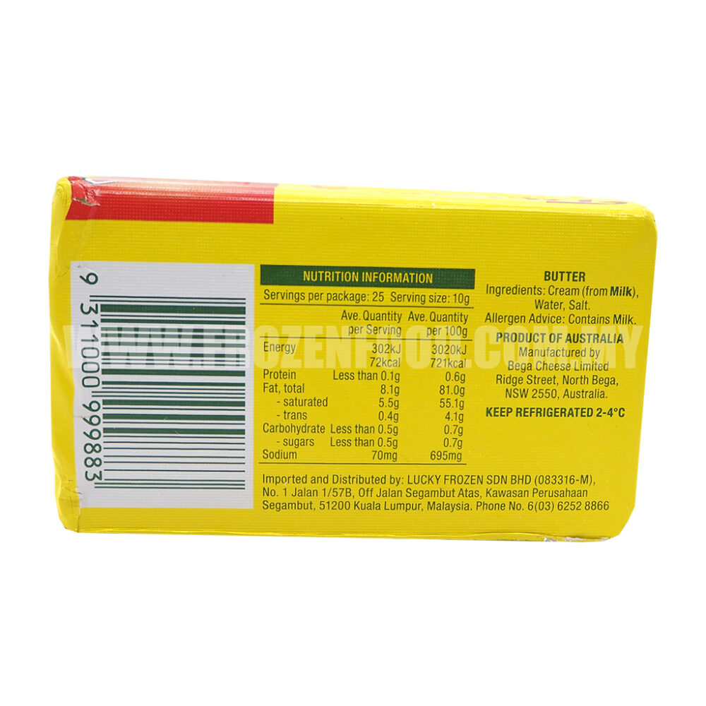 TATURA SALTED BUTTER (250GM) - Frozen Food Best Priced Quality Delivery ...