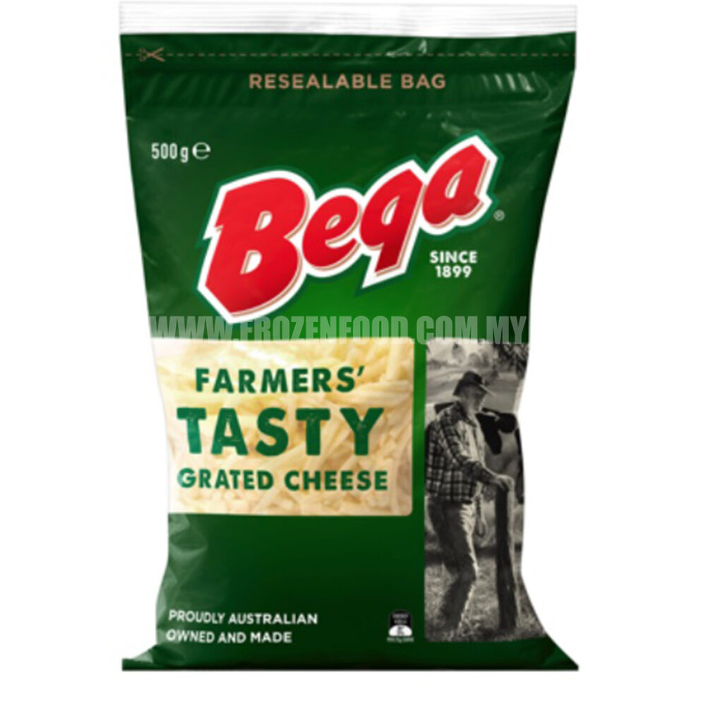 BEGA TASTY GRATED CHEESE (SHREDDED CHEDDAR) 250G - Frozen Food Best ...