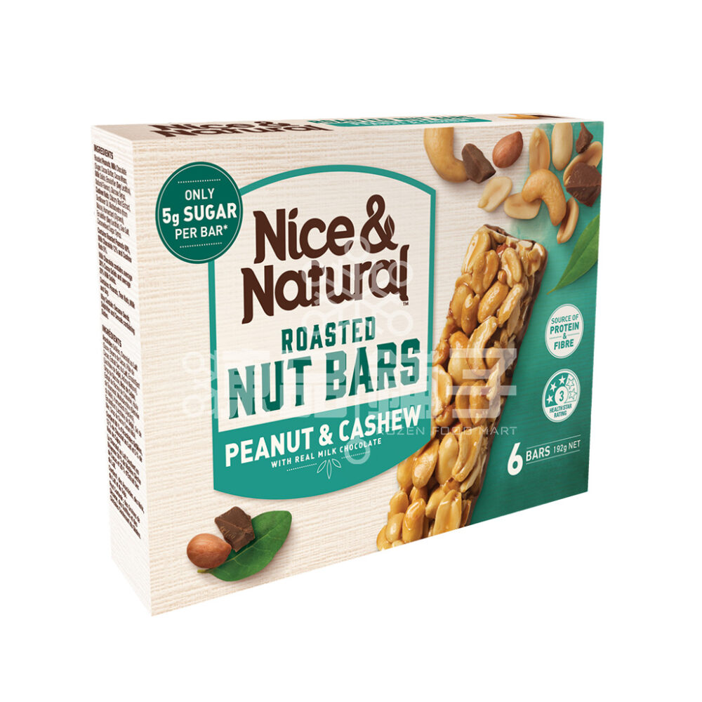 NICE & NATURAL ROASTED NUT BAR CASHEW PEANUT (192G) - Frozen Food Best ...