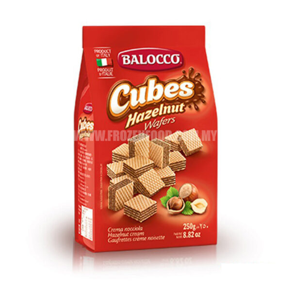 BALOCCO CUBES HAZELNUT WAFERS (250G) - Frozen Food Best Priced Quality ...