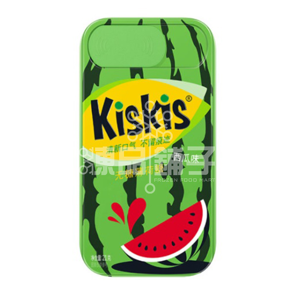 KISKIS 无糖薄荷糖 (西瓜味) (21G) - Frozen Food Best Priced Quality Delivery Ipoh, Perak, Malaysia