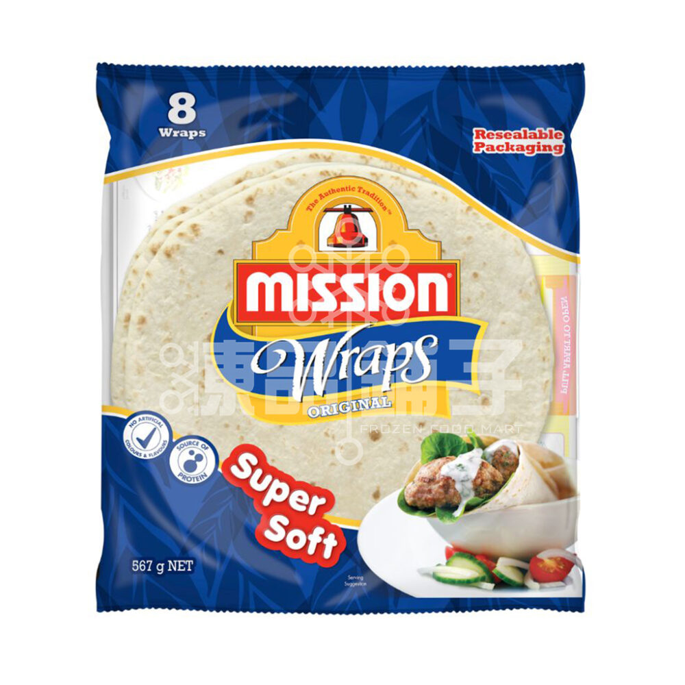 MISSION WRAPS SUPER SOFT ORIGINAL (8) (360G) - Frozen Food Best Priced ...