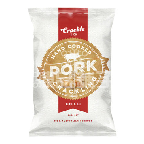 CRACKLE & CO PORK CRACKLING CHILLI (30G) - Frozen Food Best Priced ...