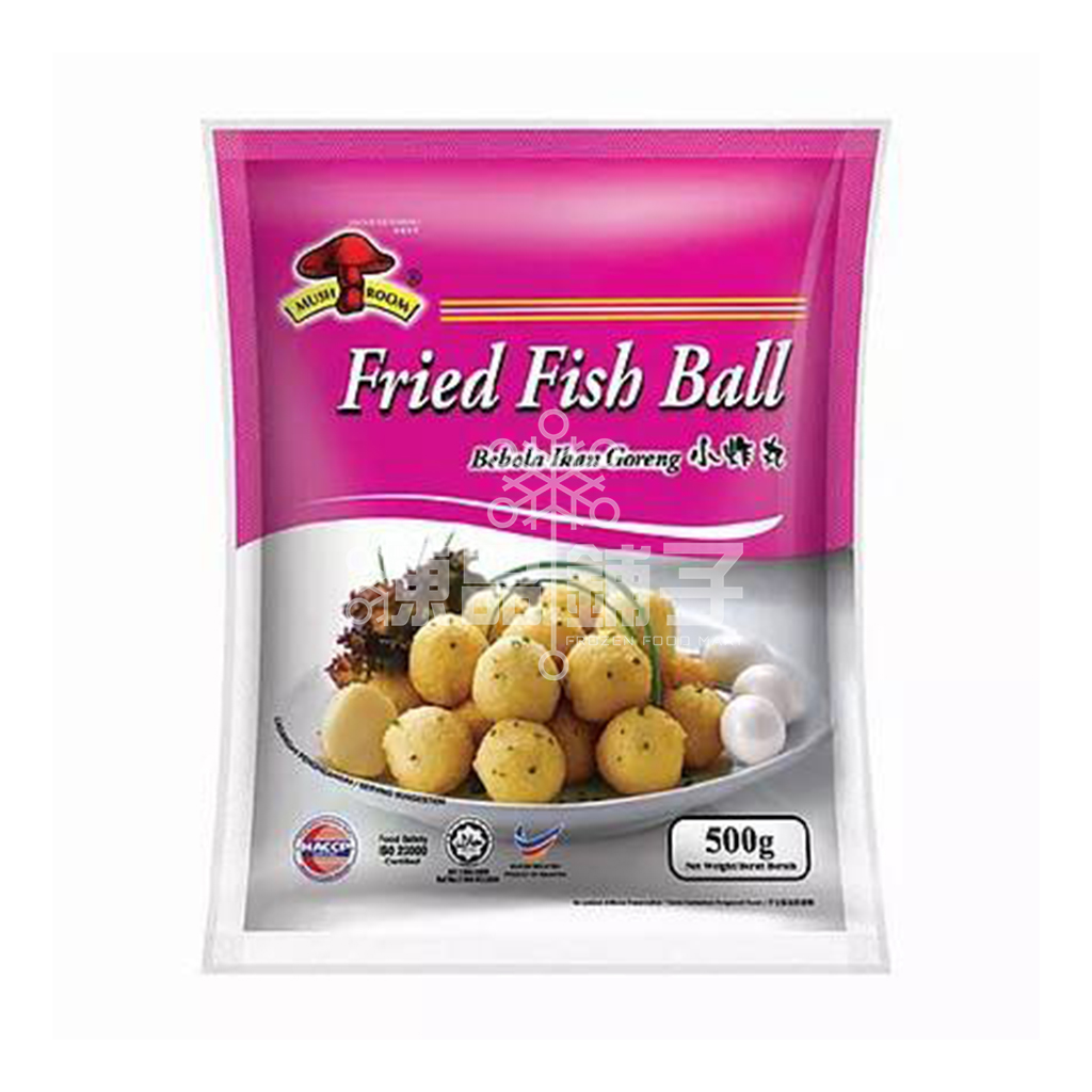 MUSHROOM SMALL FRIED FISH BALL (500G) 小炸鱼丸 - Frozen Food Best Priced Quality Delivery Ipoh ...