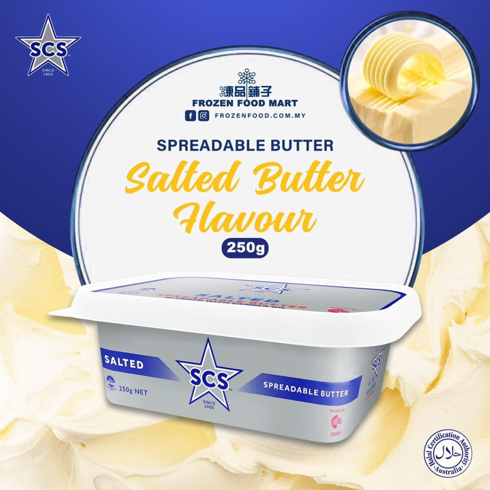 SCS SPREADABLE BUTTER ORIGINAL (250G) - Frozen Food Best Priced Quality ...