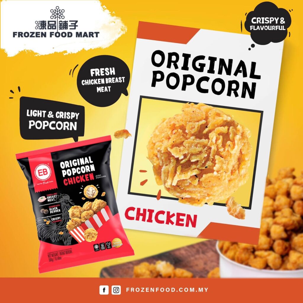 EB POPCORN CHICKEN ORIGINAL (380G) - Frozen Food Best Priced Quality ...
