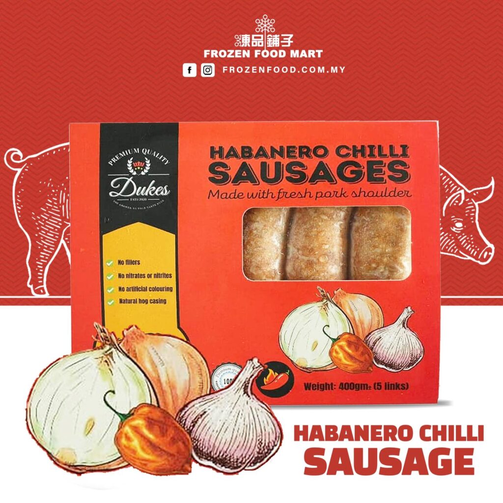 DUKES HABANERO CHILI SAUSAGE - Frozen Food Best Priced Quality Delivery ...