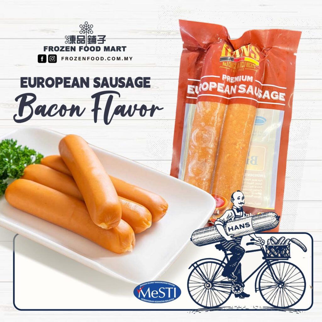 HANS SMOKED JUMBO BACON SAUSAGE (200G) - Frozen Food Best Priced ...