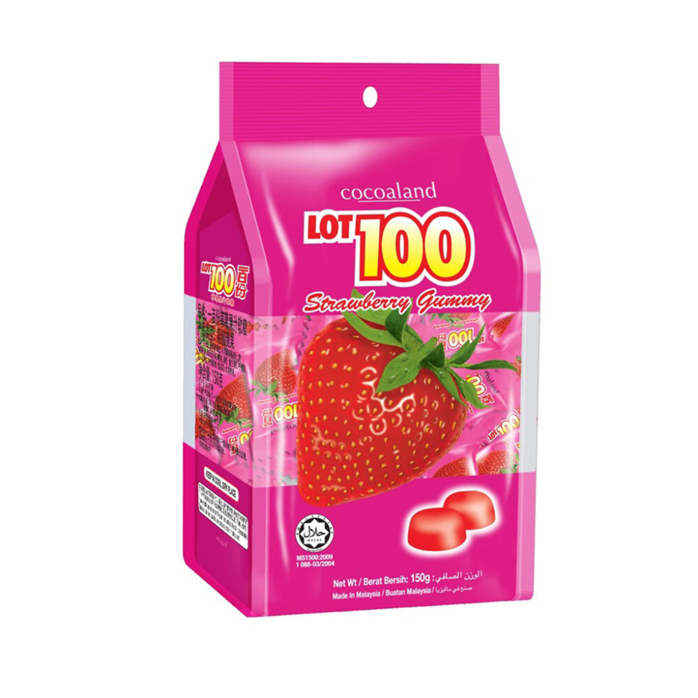 LOT 100 STRAWBERRY GUMMY (150G) - Frozen Food Best Priced Quality Delivery Ipoh, Perak, Malaysia